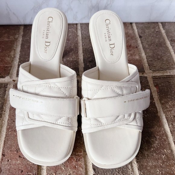 Dior | Shoes | Christian Dior Women Dio Evolution Heeled Slide Sandal ...